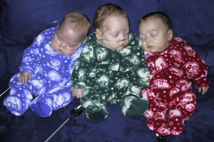 Good things come in threes: Meet the triplets born in different months ...