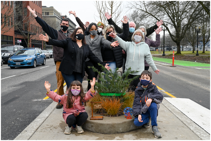 World’s smallest park in Portland, USA ready for St. Patrick’s Day ...