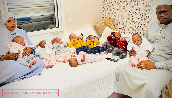 Record-breaking nonuplets from Mali celebrate first birthday | Guinness ...