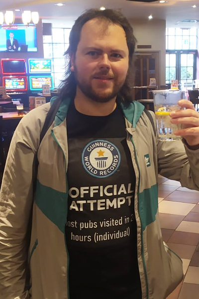 Welsh man drinks at 56 pubs in 24 hours to break record | Guinness ...
