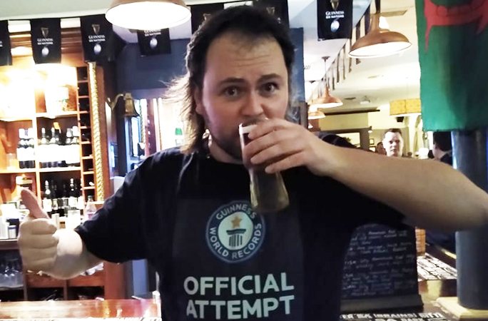 Welsh man drinks at 56 pubs in 24 hours to break record | Guinness ...