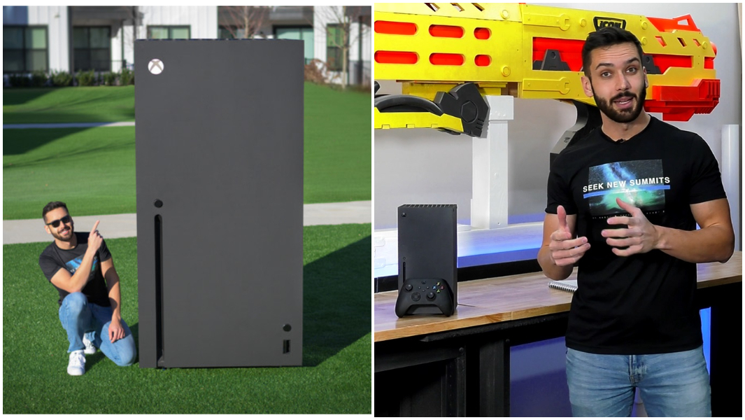 American YouTuber creates world's largest Xbox console | Guinness World ...