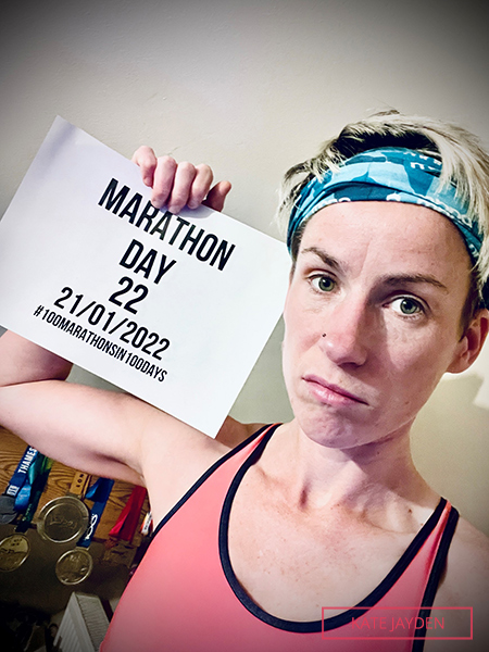 Kate Jayden breaks record running 106 marathons in 106 days | Guinness ...