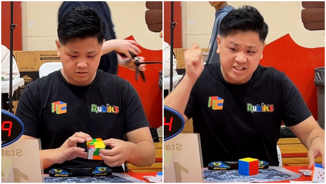 Max Park makes history by solving cube in fastest time ever
