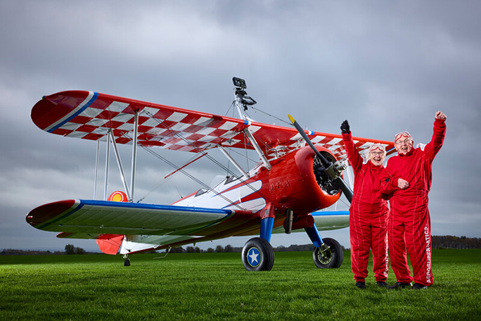 How these soaring seniors became record-breaking wing walkers in their ...