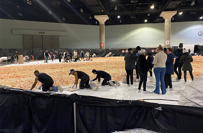 YouTuber Airrack claims slice of history with world’s largest pizza ...