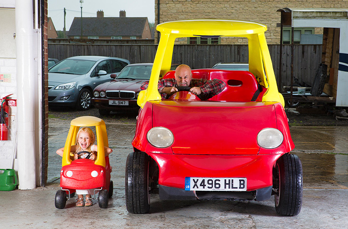 Brothers build adult-sized version of iconic children's car - and it ...