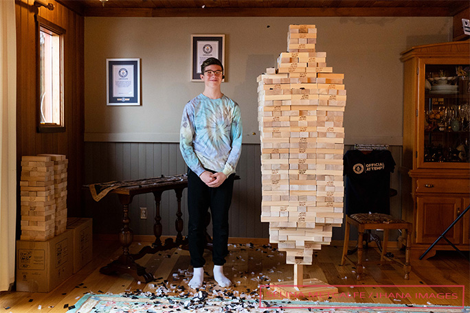 Teen who broke records with Jenga skills inspires heartwarming Hallmark ...