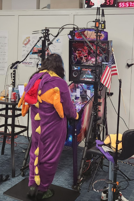 Pinball champion on a roll after 62-hour marathon | Guinness World Records