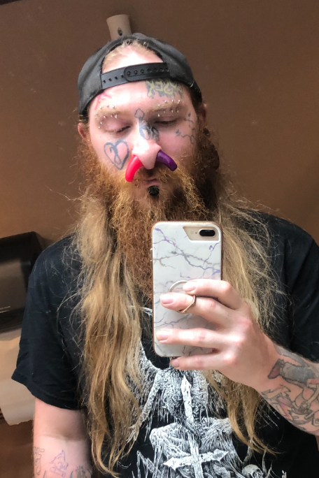 “Patience is the key”: Man with largest nasal septum flesh tunnel ...