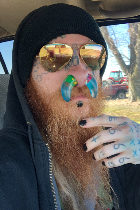 “Patience is the key”: Man with largest nasal septum flesh tunnel ...