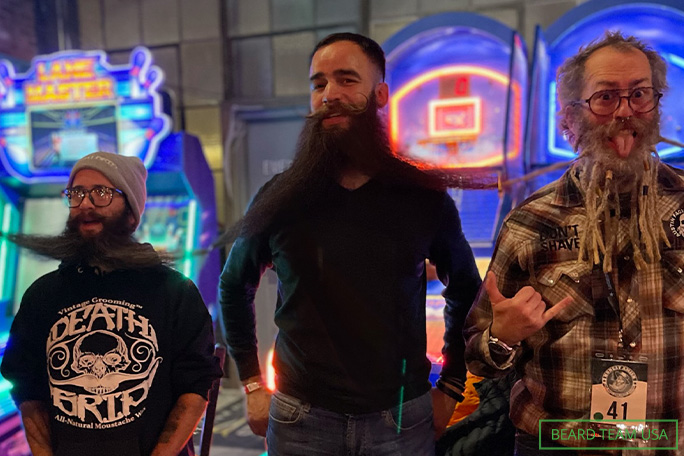 69 men come together to form world’s longest beard chain | Guinness ...