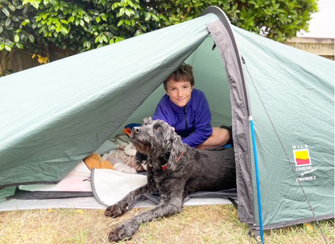 Boy in the Tent breaks record as he heads inside after three-year ...