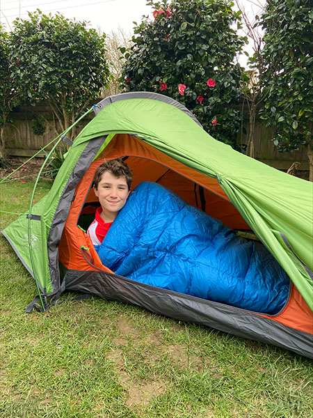 Boy in the Tent breaks record as he heads inside after three-year ...