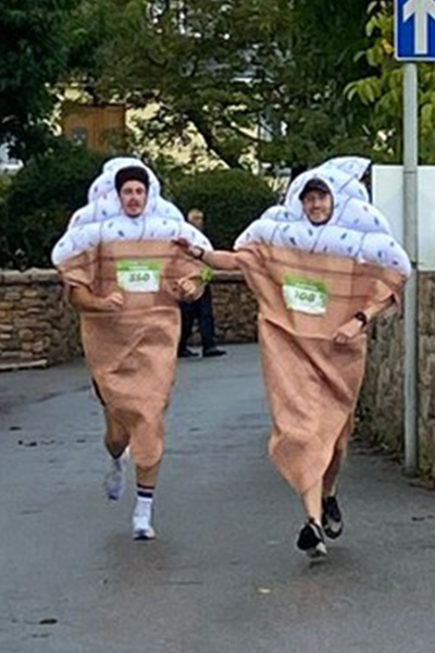 Marathon runner says special thank you to pal with surprise world ...