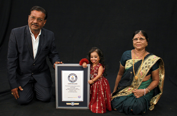 World’s shortest woman, Jyoti Amge, glams up for trip to Italy ...