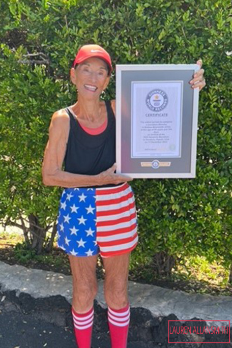 92-year-old grandmother makes history as oldest woman to finish a ...