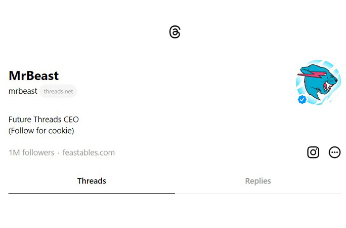 MrBeast is first person to reach 1m followers on Threads – hours after ...