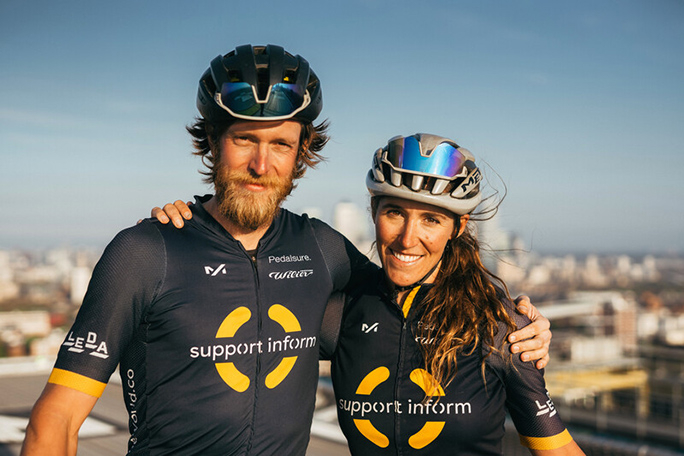 Married couple smashes record with fastest bicycle circumnavigation ...