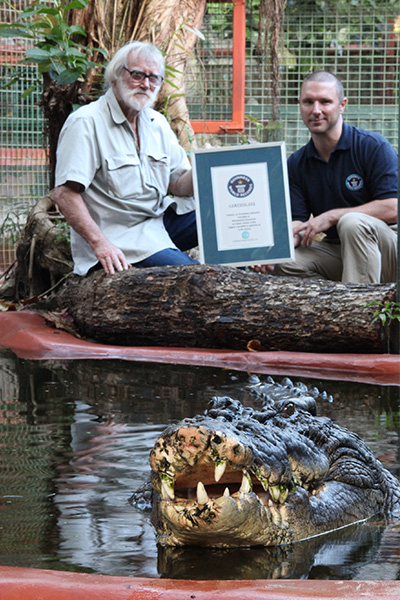Largest crocodile Cassius went from terrifying predator to dreamy eyed ...