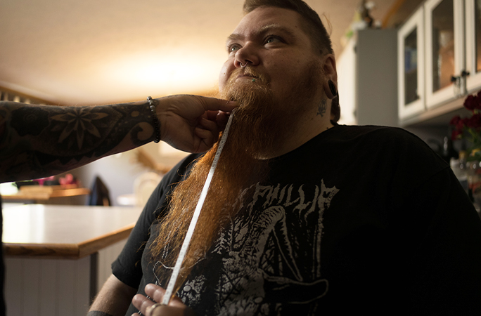 USA woman breaks longest beard record after giving up shaving three ...