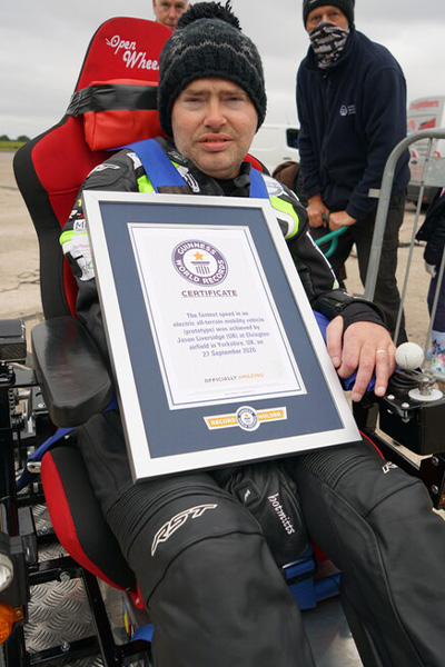 Inspirational Jason Liversidge, who broke speed records in his ...