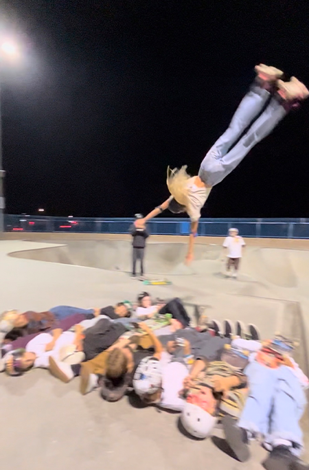 Teenager turns the world of roller-skating on its head with epic record ...