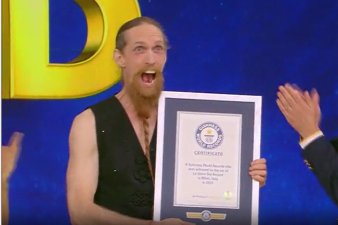 Man breaks eye-popping records after pulling car with his eye sockets ...