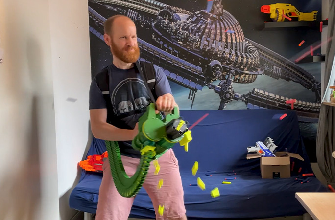 Engineer builds Nerf-style minigun with record-breaking fire rate ...