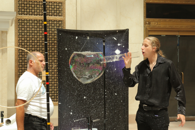 Watch these bubblers create a tornado inside a soap bubble | Guinness ...
