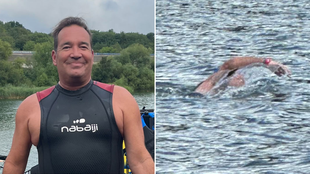 UK dad with motor neurone disease swims 11,000 metres non-stop to set record