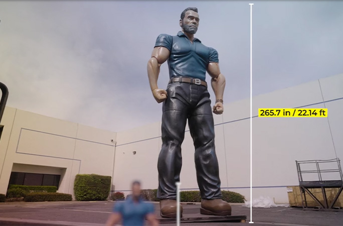 Arnold Schwarzenegger’s FUBAR character becomes largest action figure ...