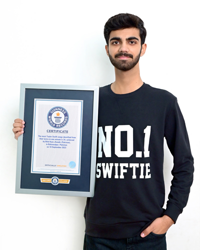 World’s number one Swiftie breaks record for naming Taylor Swift songs ...