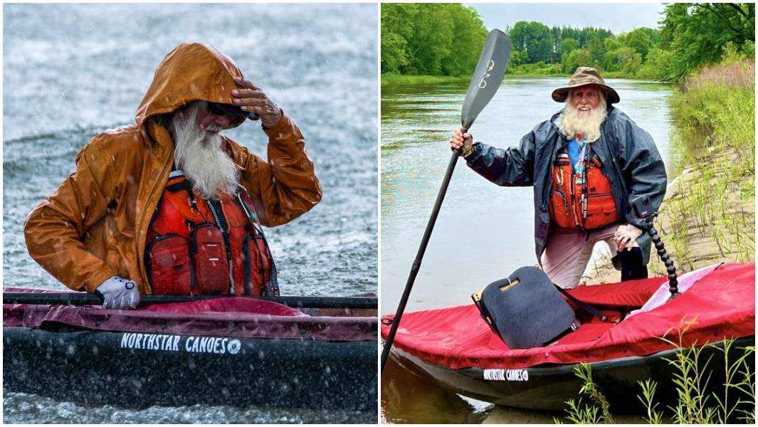 87-year-old man is oldest to embark on record-breaking paddle down ...