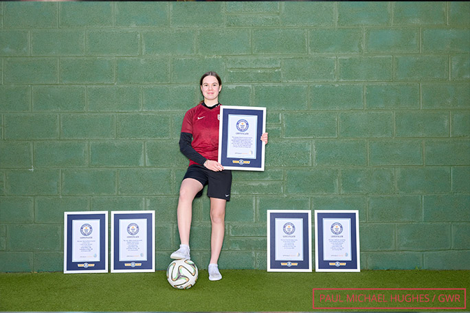 Rising freestyle-football star dispossesses her idol of clipper trick ...