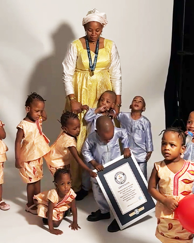 World’s first surviving nonuplets visit Italy to appear on TV show ...