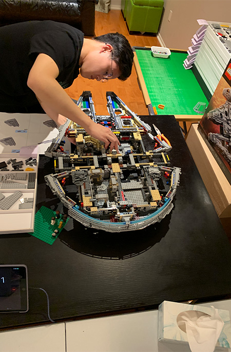 Star Wars fan obliterates record by building LEGO Millennium Falcon at ...