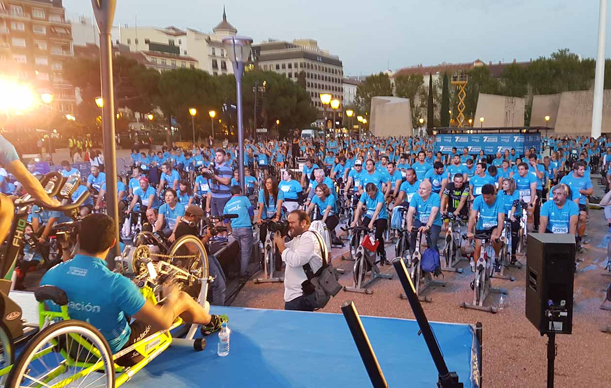 Spanish foundation hosts largest static cycling lesson to promote ...