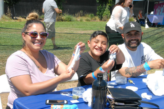 Californian city community comes together to set massive slime making ...