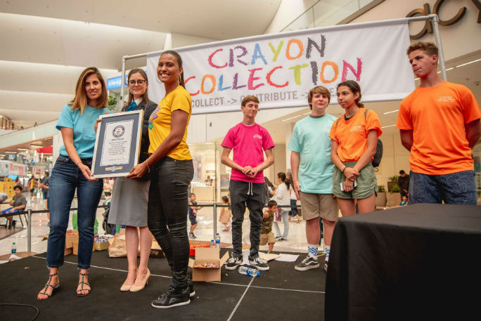 Maze created as one million crayons are donated to help teachers and ...