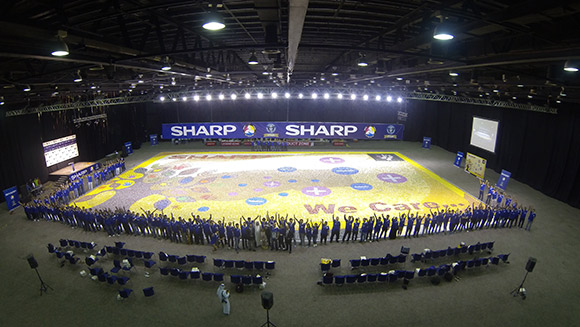 Largest Packaged Food Mosaic created by Sharp Middle East and Africa ...