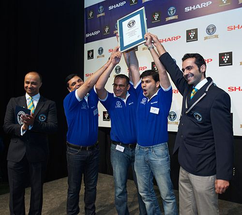 Largest Packaged Food Mosaic created by Sharp Middle East and Africa ...