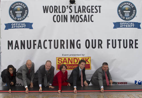 Sandvik Coromat has change for a dollar after building largest coin ...