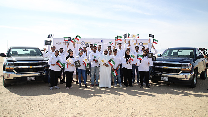 Chevrolet Kuwait reclaims largest banner flown by a vehicle title from ...