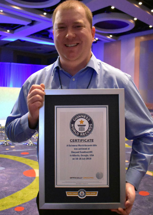 Event attendees get competitive as they attempt LEGO® and golf records ...