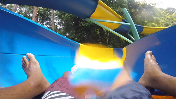 Ride through the trees on the world’s longest mat water slide – all ...
