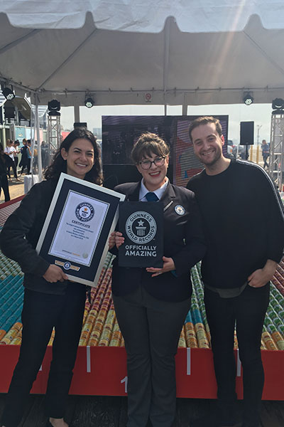 Unique record-breaking elephant image created with cans destined for ...