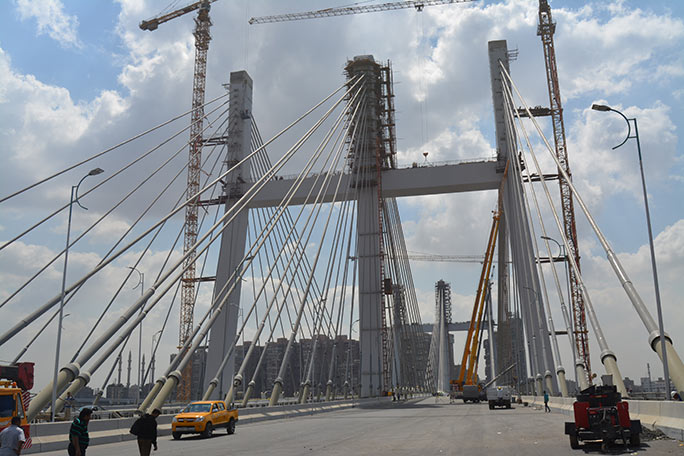 Egypt claims new record for widest cable-stayed bridge | Guinness World ...