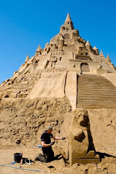 World’s tallest sandcastle finally achieved after two years of trying ...