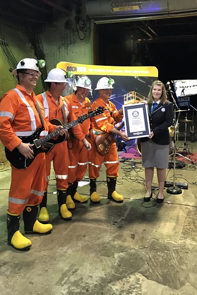 Canadian band performs record-breaking concert below sea level ...